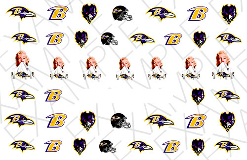 Baltimore Ravens Nail Art Stickers Transfers Decals Set of 40 - A1322 ...