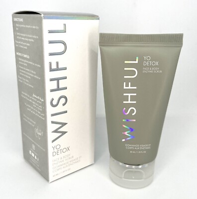 Huda Beauty YO DETOX Face & Body Enzyme Scrub Exfoliant Cleanser 40ml ...