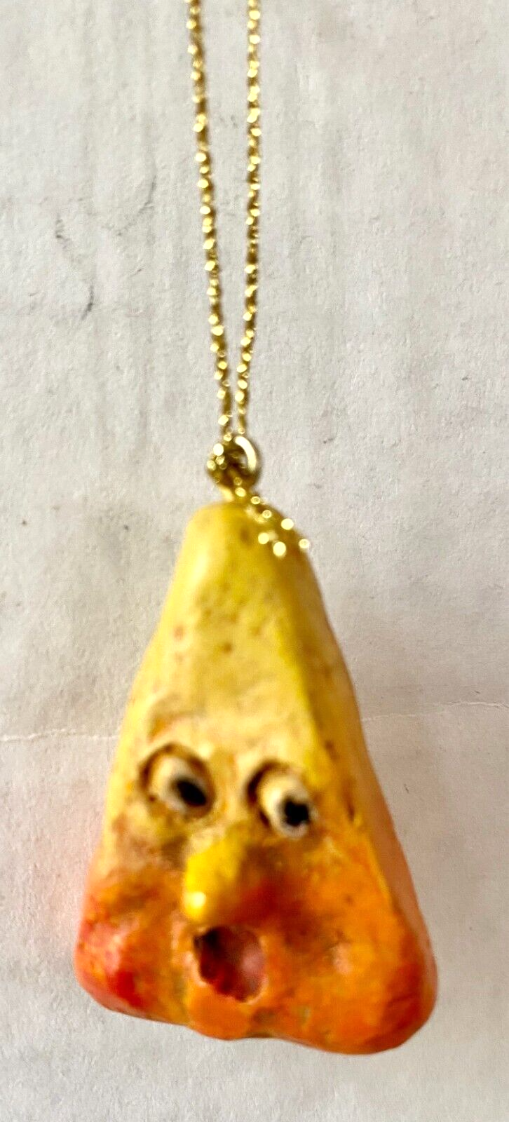 Halloween Tree Decoration Ceramic Candy Corn 1 1/2" Tall Hand Painted ...