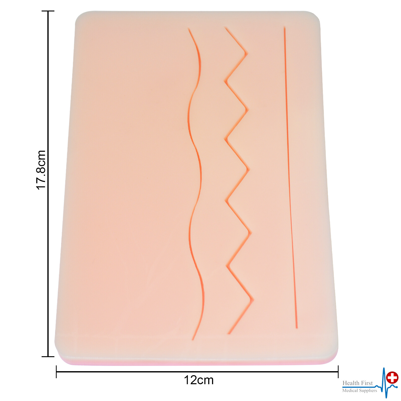 Suture Practice Medical Silicone 3 Layer Suturing Pad Human Skin Model ...