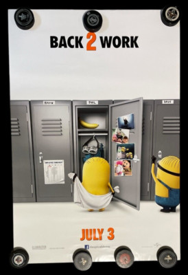 2012 DESPICABLE ME "BACK 2 WORK" ADVANCE PROMO MOVIE POSTER 27X41" 2 ...