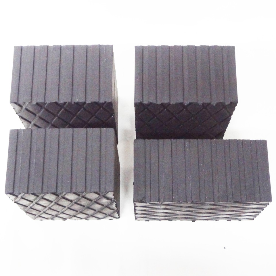 3" Tall Solid Rubber Stack Blocks for Any Auto Lift or Rolling Jack ...