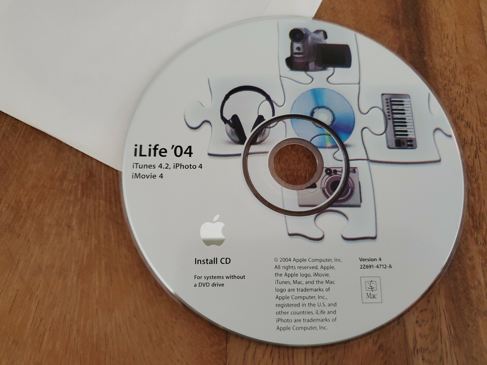 iLife 04 iPhoto 4 iMovie 4 iTunes 4.2 iDVD Mac Macintosh Software ...