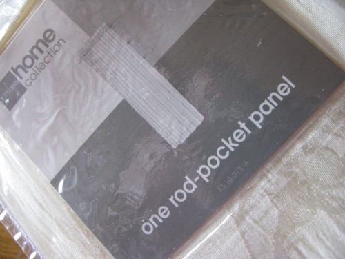 Lot of 2 ROD POCKET PANELS 50" x 84" Cream NEW JC Penney | eBay