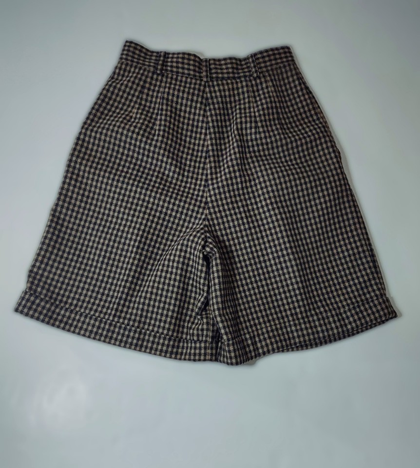 Vtg 80s Wool High Waisted Plaid Mod Dress Academia Preppy Walking ...