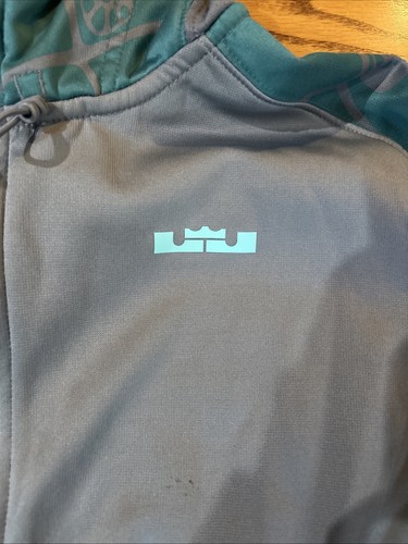 Nike LeBron James Warmup Track Jacket Drifit Teal Green White Men L ...