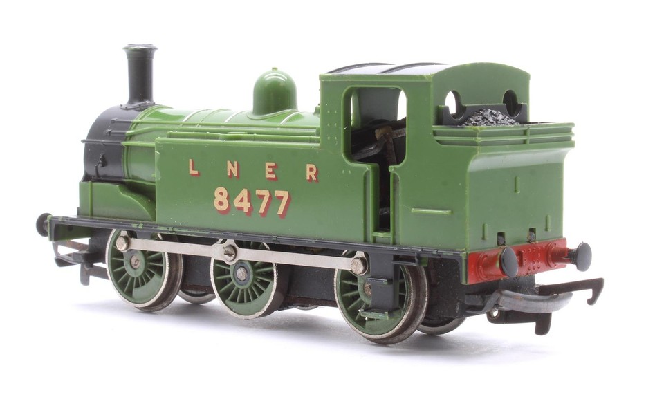 HORNBY 'OO' GAUGE R252 LNER GREEN 0-6-0T CLASS J83 #8477 STEAM ...