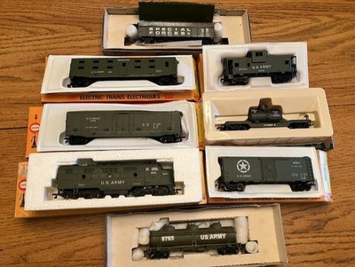 VINTAGE COX US ARMY ENGINE MILITARY TRAIN CARS HO SCALE | eBay