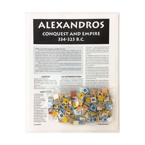 XTR Command Magazine Game Only Alexandros - Conquest and Empire Bag EX ...