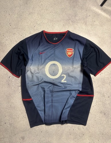Vintage Arsenal Away Shirt 2003/04 Nike O2 Sponsor Size L Made in ...