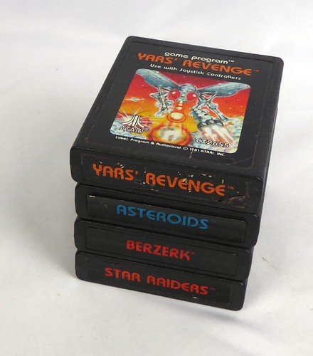 Atari 2600 -- BERZERK, YARS REVENGE, ASTEROIDS, STAR RAIDERS - VCS | eBay