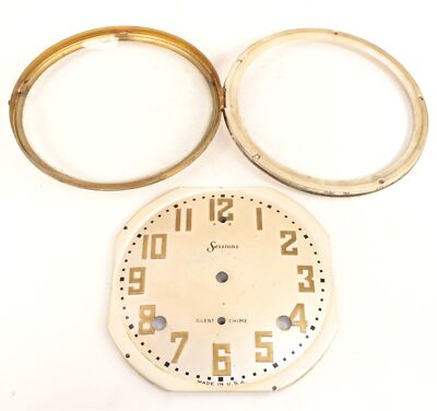 Sessions Clock Dial with Bezel and Convex Glass 6-1/2 inches - FB678 | eBay