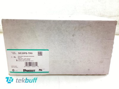 Panduit Pan-Wrap Braided Expandable Sleeving - 200ft, Black (SE25PS-TR0 ...