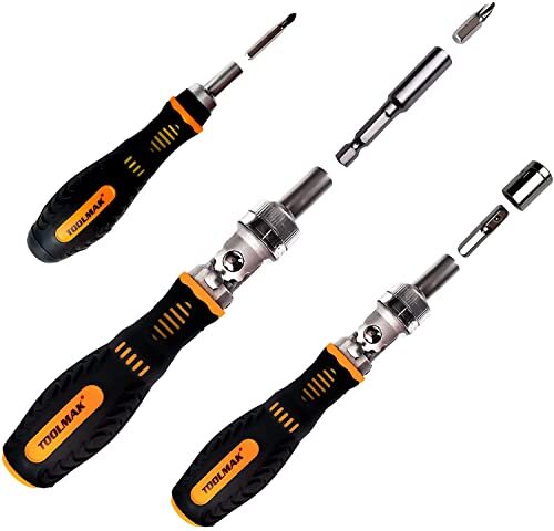 Ratcheting Screwdriver Set 61pcs Socket Set & Screwdriver Bit Set ...