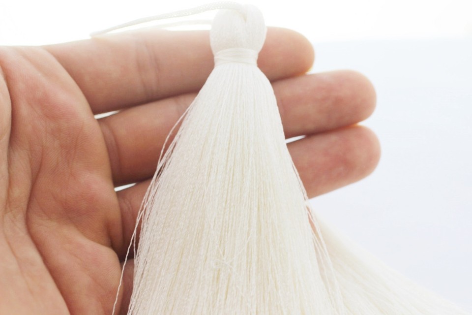 10 pcs HQ Extra Large Silky Tassel, 100% Turkish Product 110 mm Large ...