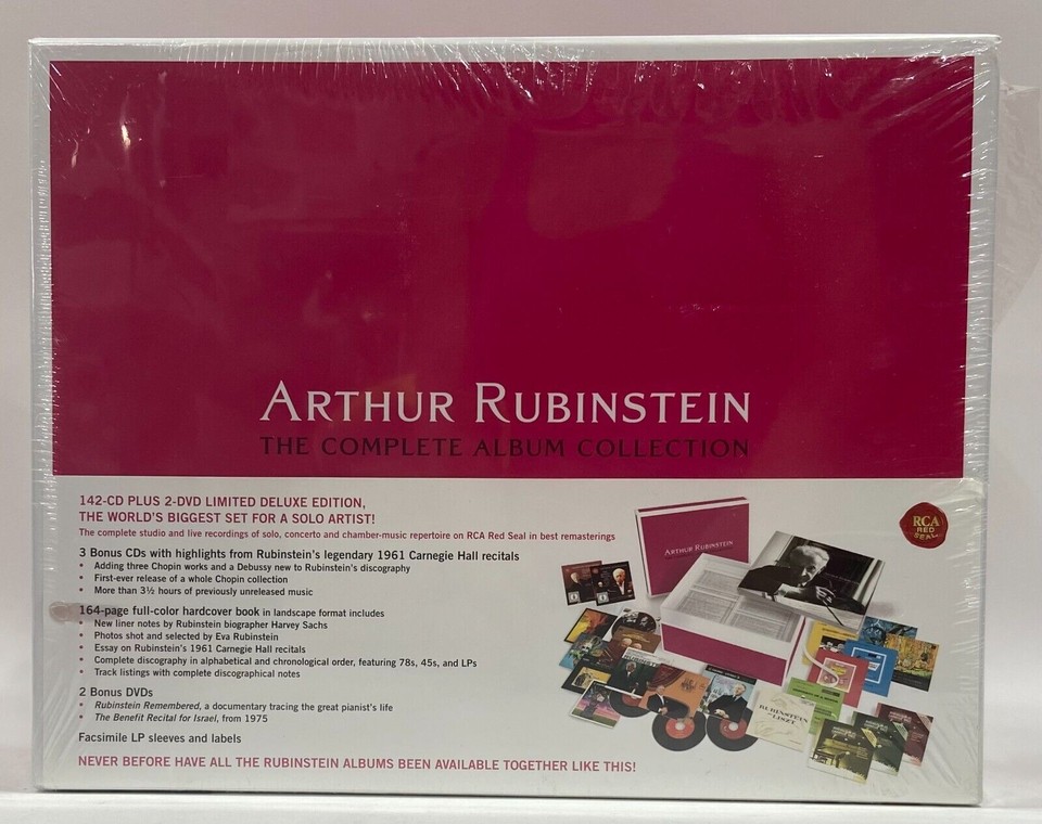 Arthur Rubinstein Complete Album Collection 142-CD 2-DVD Box Set ...