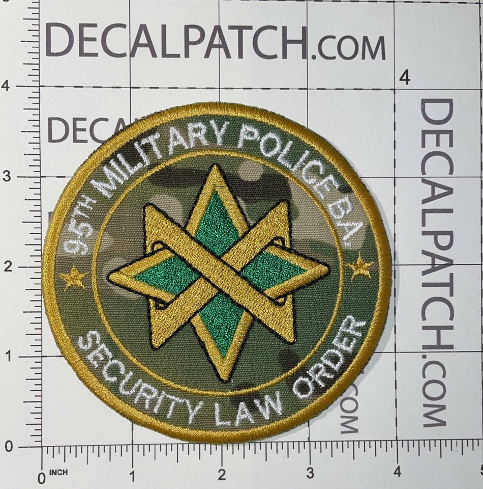 US Army Multicam 95th MP Battalion "Security Law Order" Patch Repro New ...
