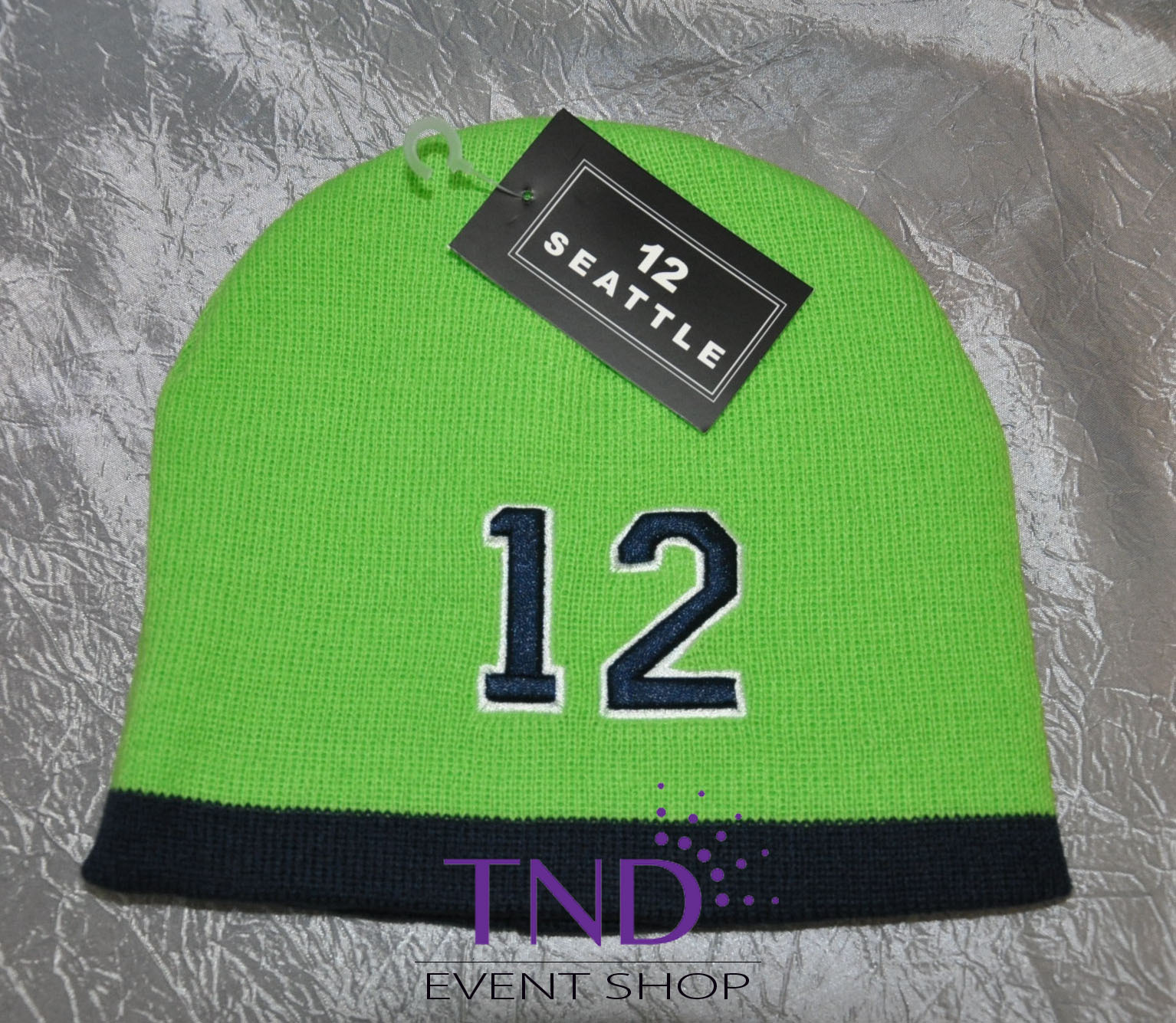 SEATTLE SEAHAWKS NUMBER 12 #12 FAN KNIT BEANIE HAT CAP BLUE AND GREEN ...