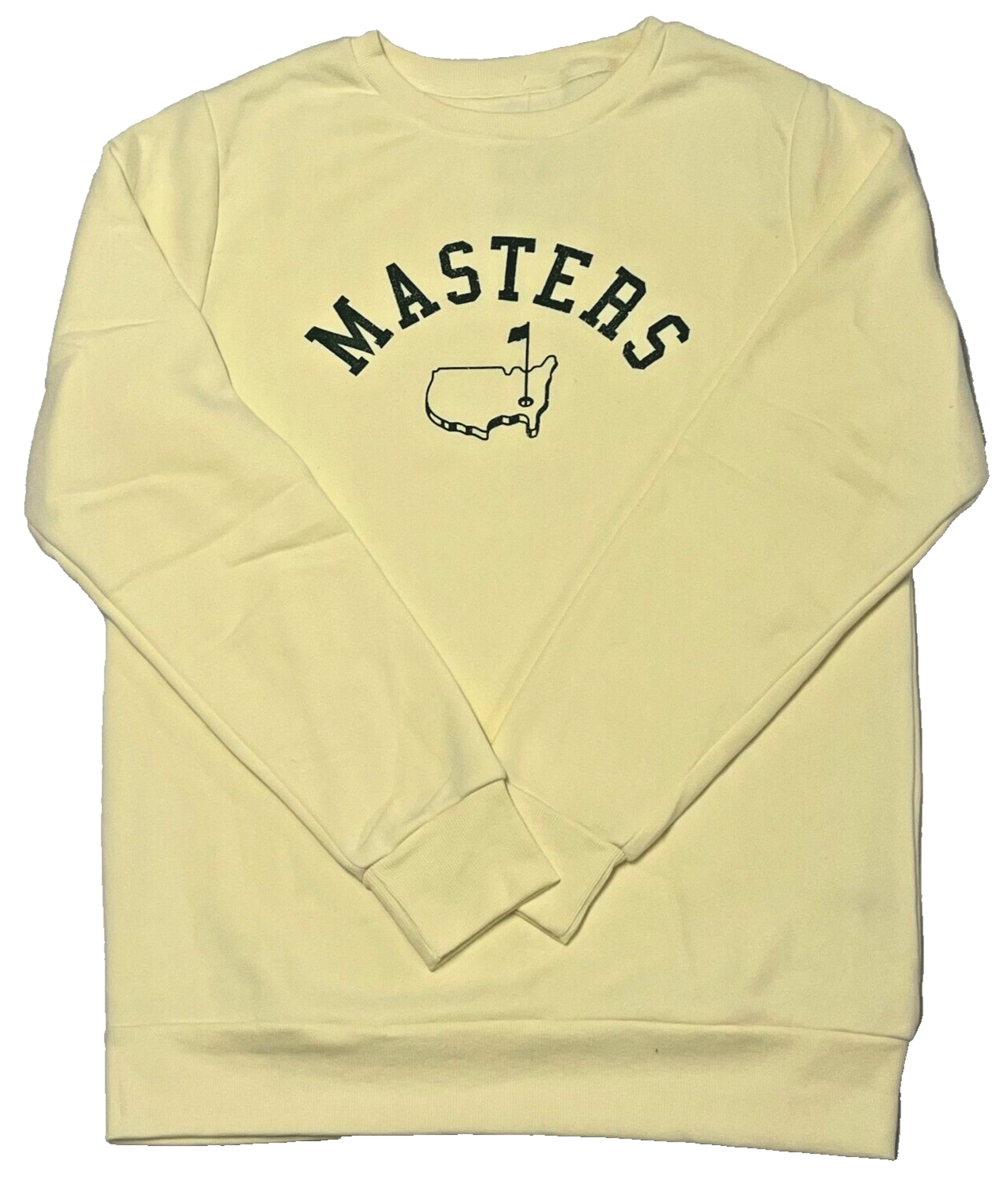 2025 Masters Yellow Sweatshirt 'Masters' in Green on Front With Logo ...