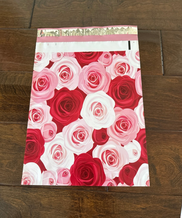 10x13" Beautiful Valentines Mix of 5 Patterns Designer Poly Mailers | eBay