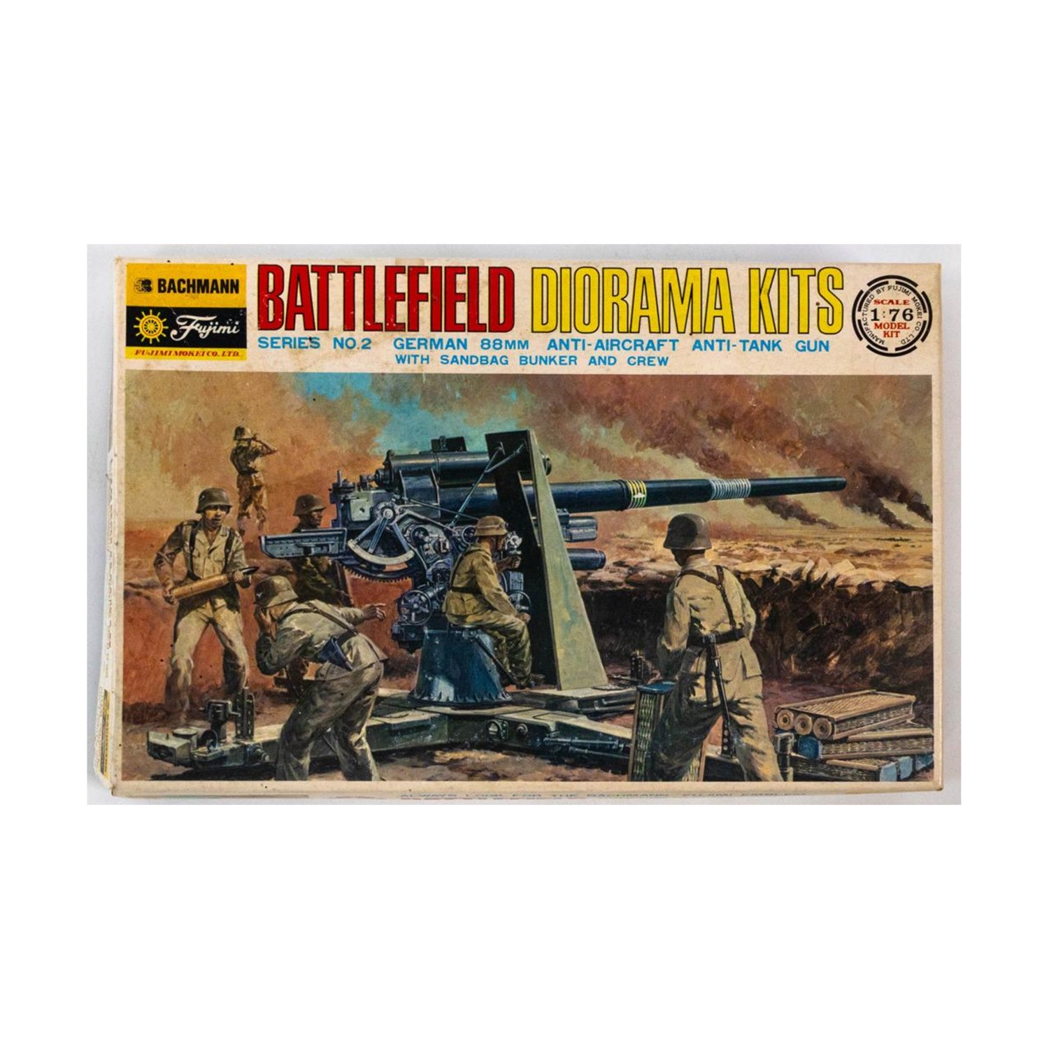 Bachmann Model Kit Battlefield Diorama Kit #2 - German 88mm Anti-Airc ...