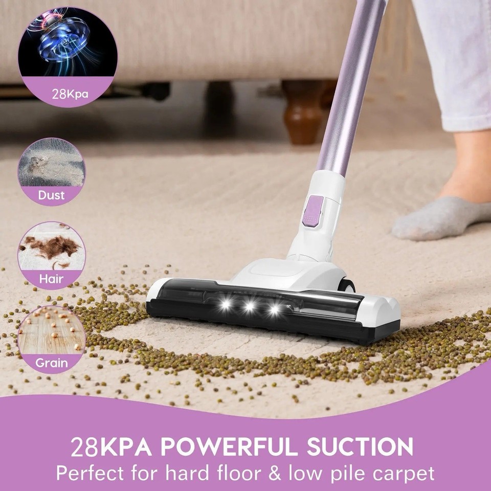 MOOSOO Cordless Vacuum Lightweight Stick Vacuum Cleaner, L12E | eBay