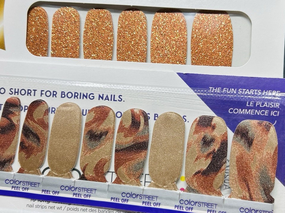 Color Street Thanksgiving Fall Lot Coming in Hot + ONE FLAW Feather ...