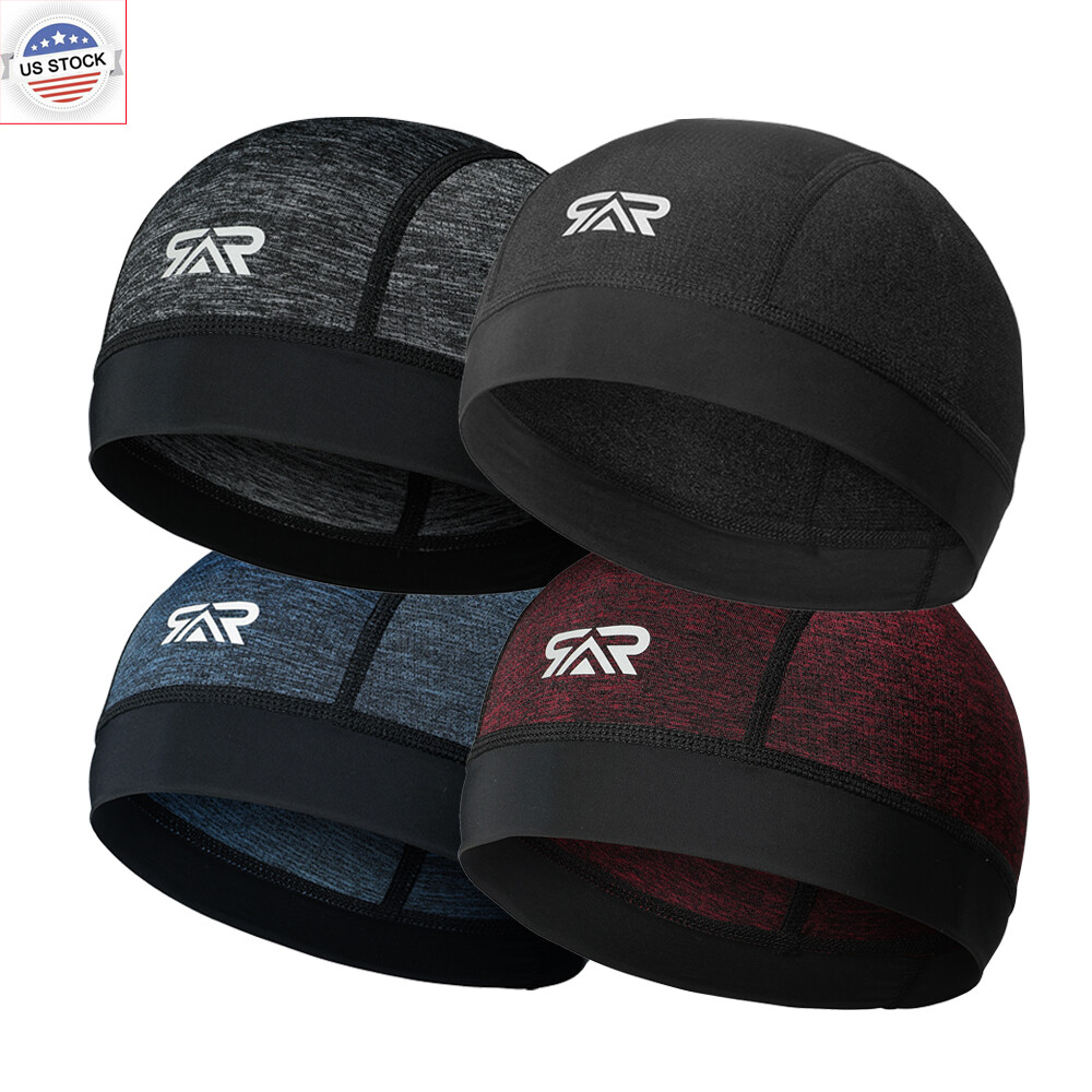 Cooling Skull Cap Helmet Liner Sweat Wicking Cycling Running Beanie Hat ...