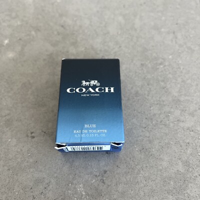 COACH BLUE Coach New York Eau de Toilette Mini Splash For Men 4.5ml ...