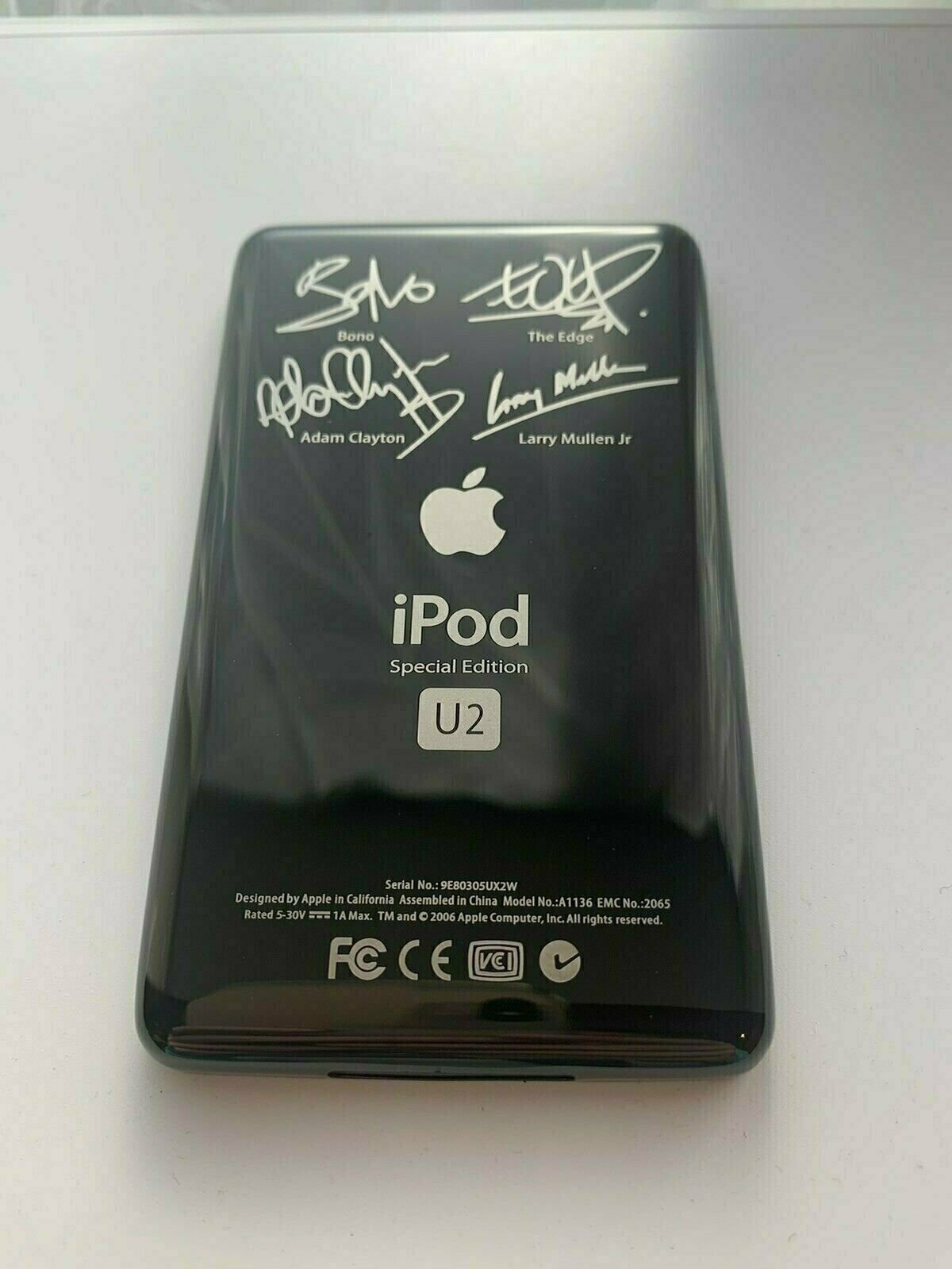 New Black U2 Edition iPod Classic 5th 6th 7th Thick Back Housing Rear ...