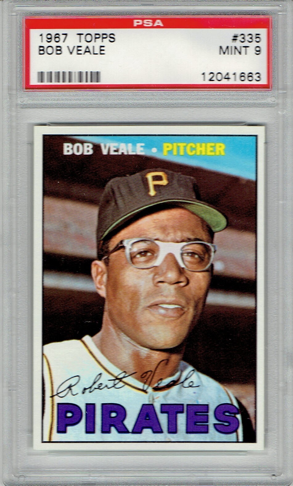 1967 Topps Bob Veale #335 Pittsburgh Pirates PSA 9 MINT!! | eBay