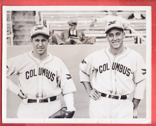 1937 COLUMBUS RED BIRDS 8 X 10 JOHNNY RIZZO + ENOS SLAUGHTER ROOKIES | eBay