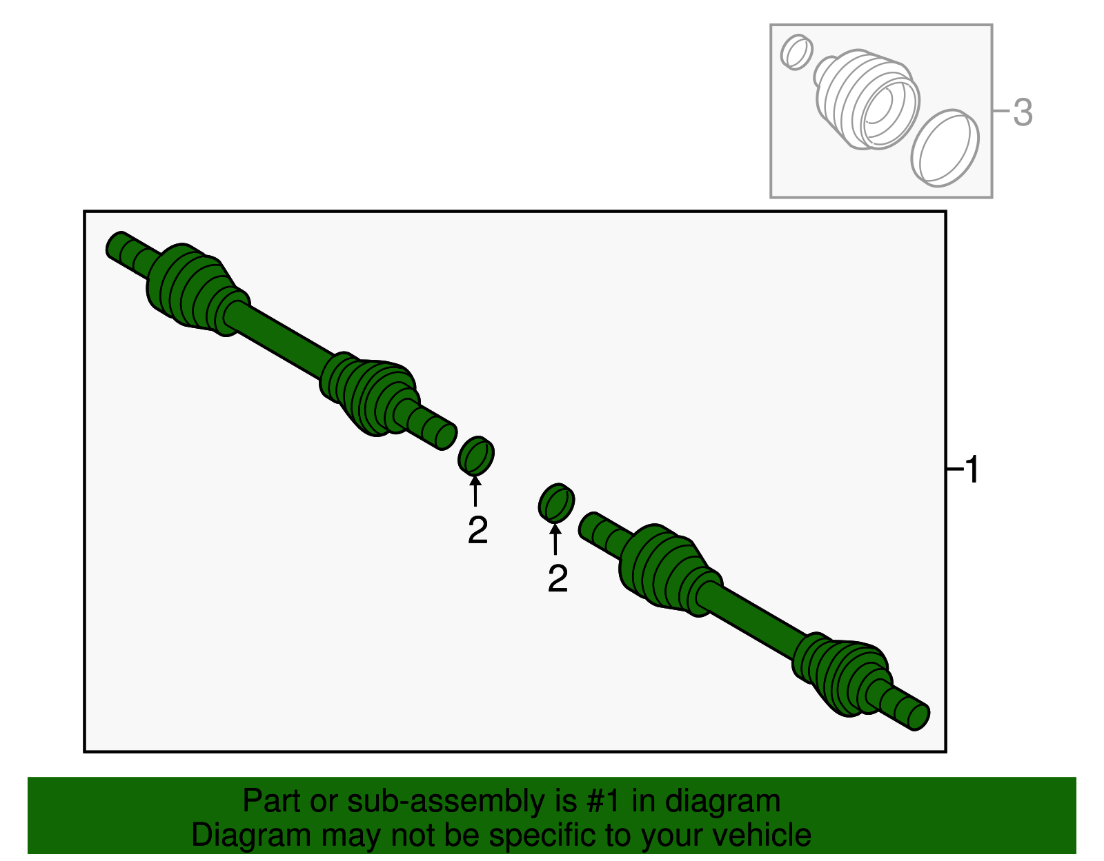 Genuine Volvo Axle Assembly 36010091 | eBay