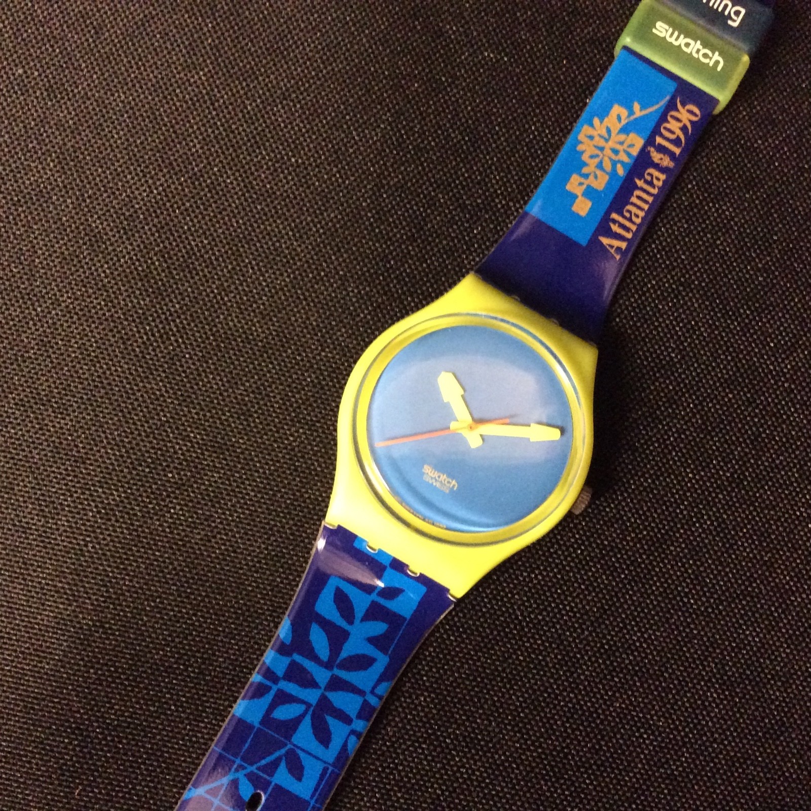 Swatch 1996 Olympics Volunteer Staff Watch -Blue | eBay