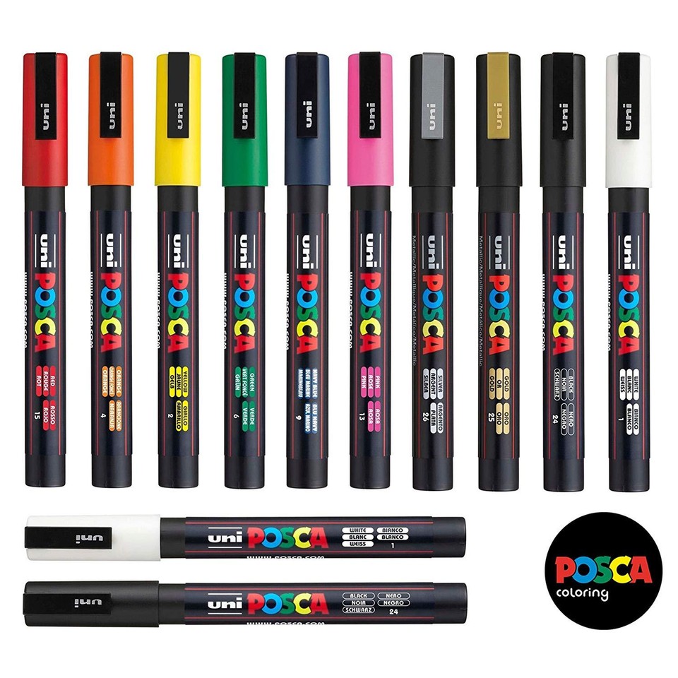 Uni POSCA New 2021 Paint Marker Pen Sets - Made in Japan - Free ...