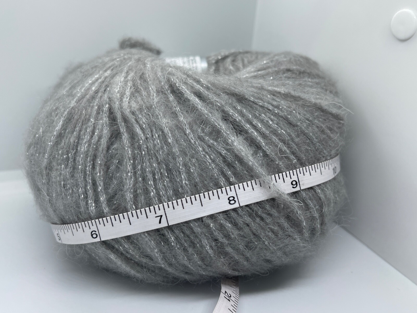 Grey Silver Charm 80736 Ice Yarns DK Mohair Wool Blend Sparkle 50gr ...