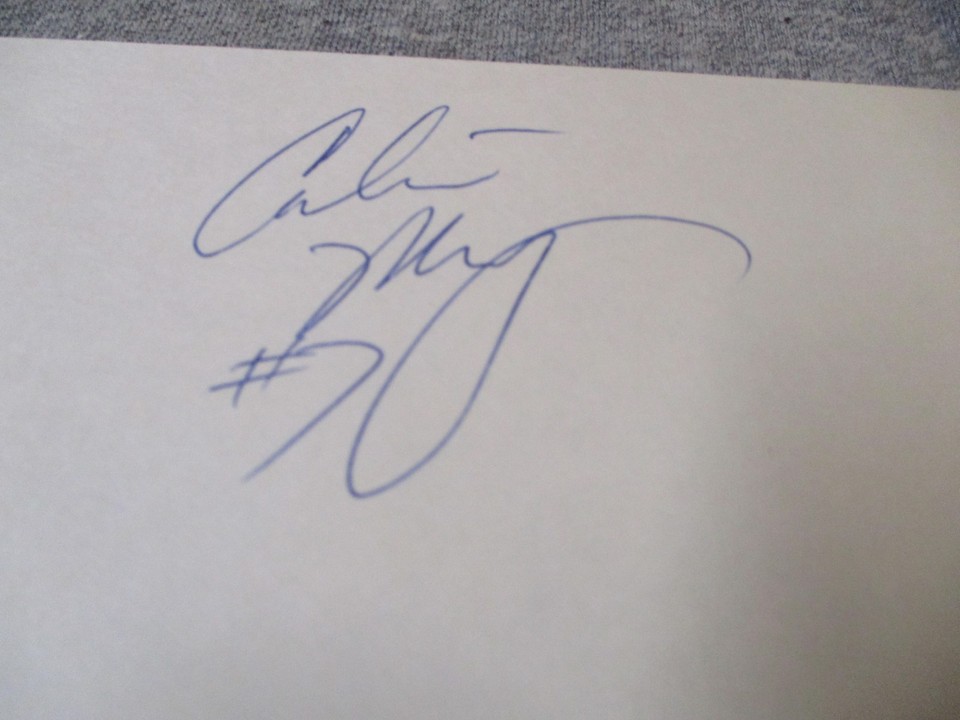 CALVIN MURRAY AUTOGRAPHED INDEX CARD | eBay