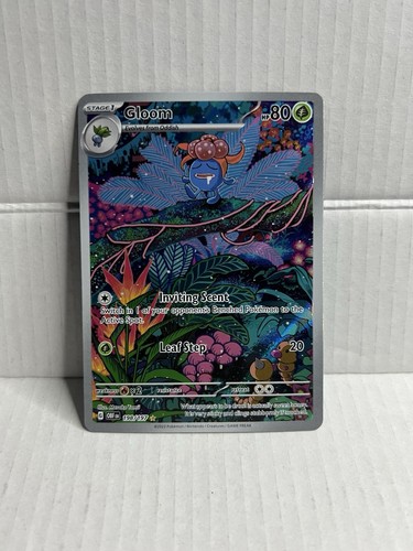 Gloom 198/197 Pokemon S&V Obsidian Flames IR Holo | eBay