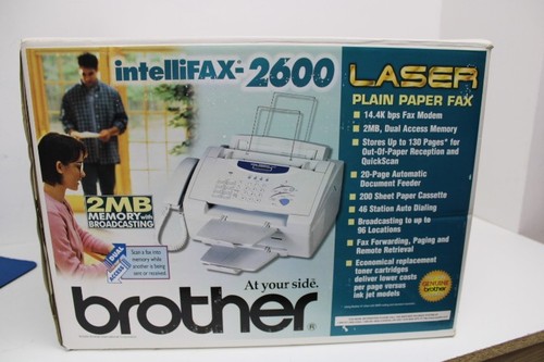 NEW NOS Brother Intellifax 2600 Laser Plain Paper Fax Machine Toner ...