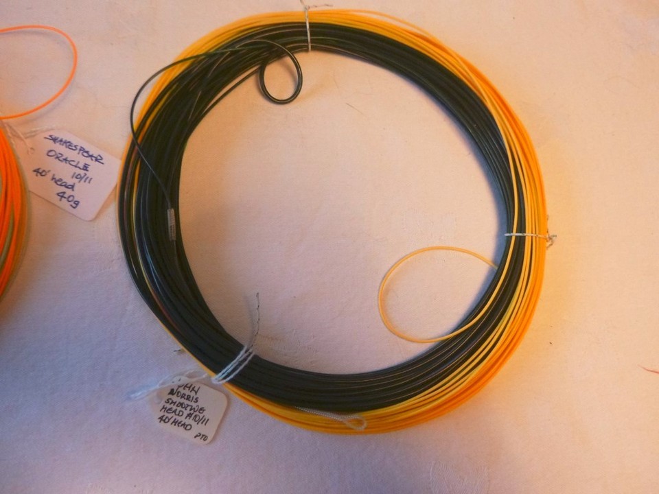 5 x Spey salmon fly lines - Fly Fishing - Hardy Rio Shakespeare Norris ...