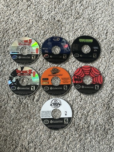 Lot of 7 Nintendo GameCube Disc Only Games - Dragon Ball Z, Marvel ...