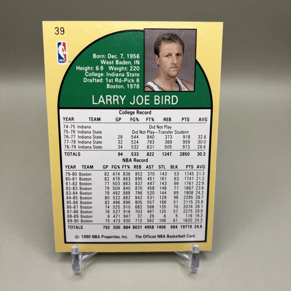1990-91 NBA Hoops Larry Bird #39 Boston Celtics HOF | eBay