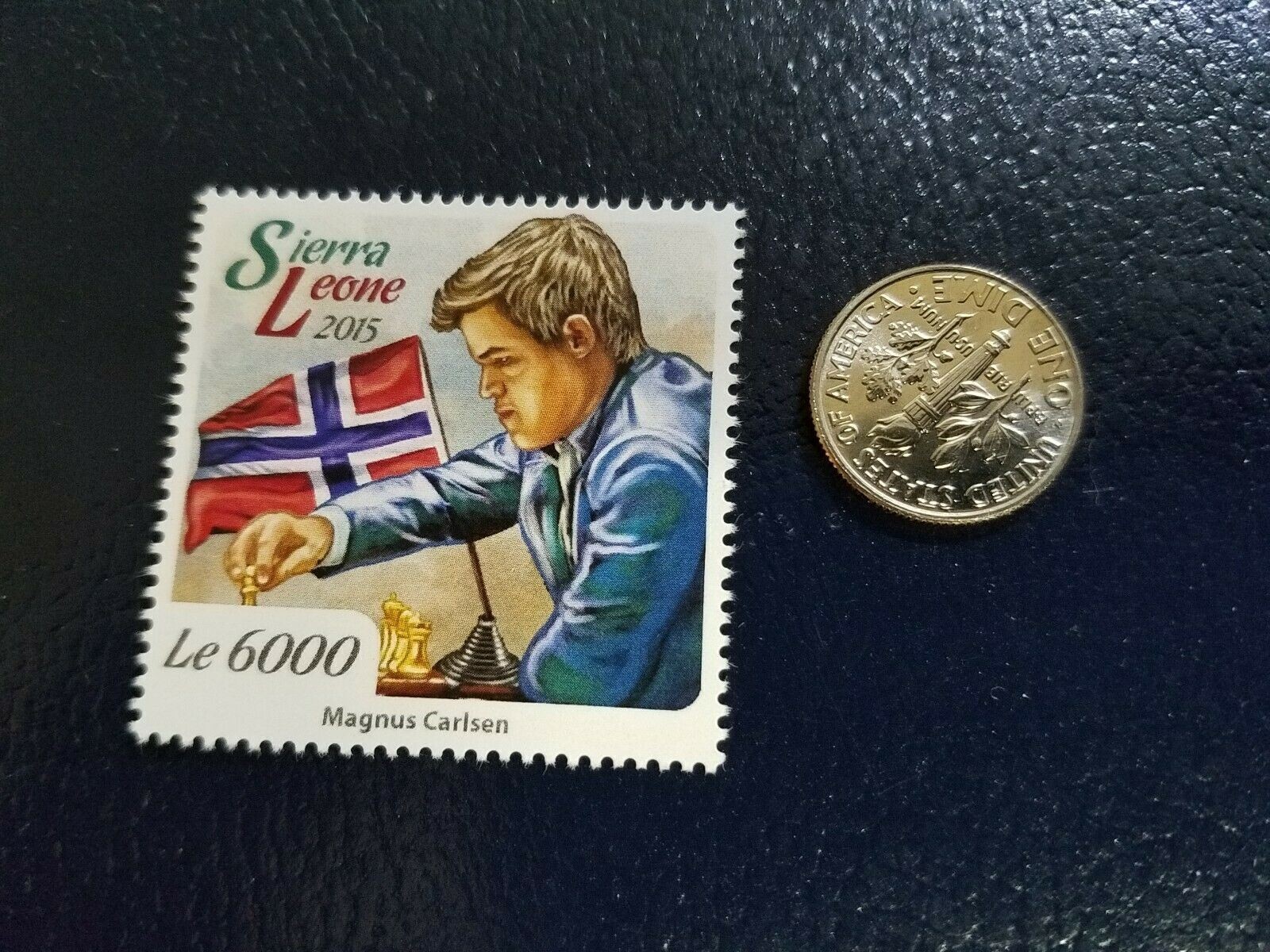 Magnus Carlsen Chess Grandmaster 2015 Sierra Leone Perforated Stamp | eBay