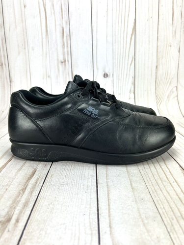 SAS Time Out Shoes Walking Comfort Diabetic Orthopedic Black Leather ...