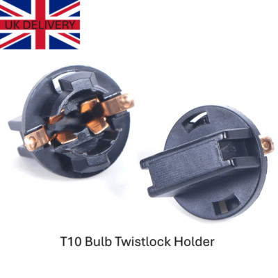 T10 501 505 W5W Car Bulb Base Twistlock Socket Wedge Dashboard ...