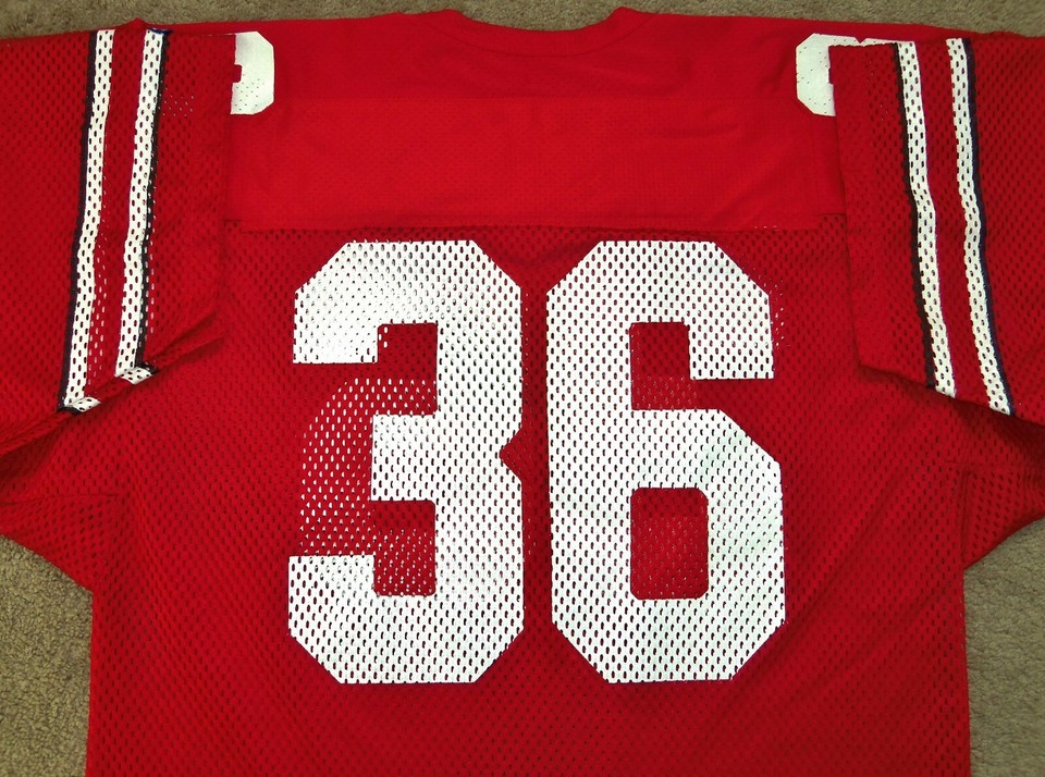 VINTAGE 80's CHRIS SPIELMAN OHIO STATE CHAMPION MESH FISHNET JERSEY XL+ ...