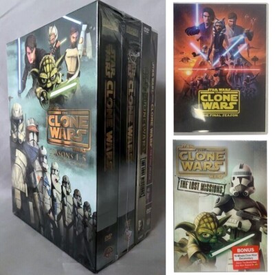 STAR WARS THE CLONE WARS COMPLETE SERIES COLLECTORS EDITION 1-7(DVD,25 ...