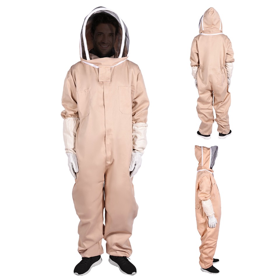 XXL Protection Beekeeping Suit Jacket Veil Bee Keeper Smock Protection ...