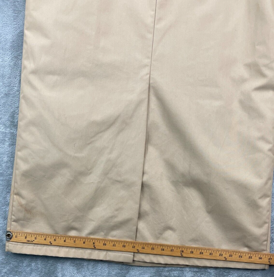 Sears Men's Lightweight Trench Coat 42 Reg Beige Removeable Faux Fur ...