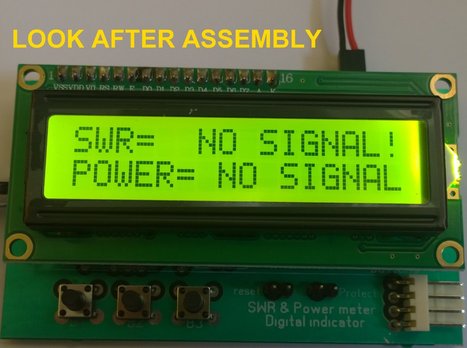 Universal Digital SWR Power meter DIY kit | LCD indicator with ...